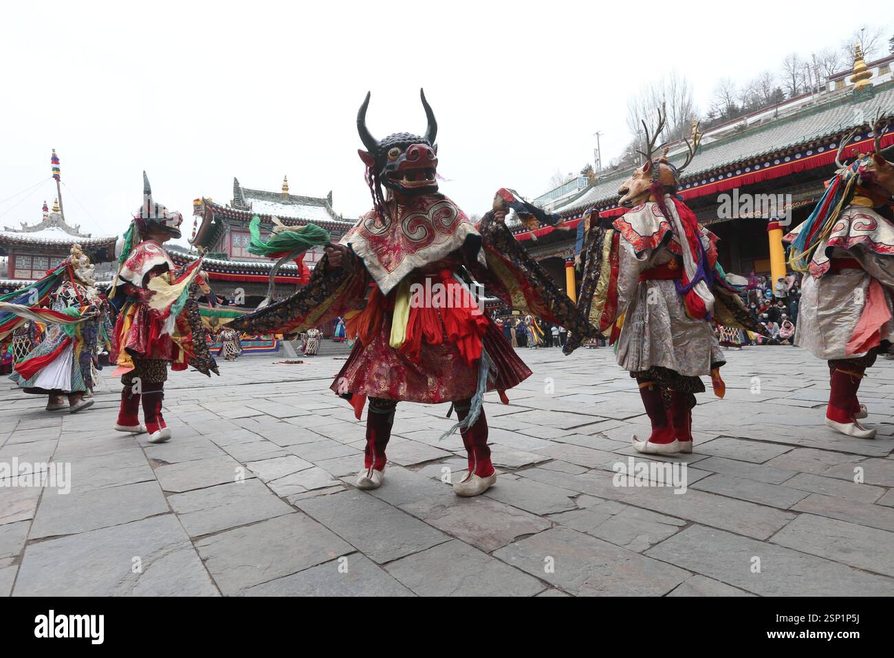 **CHINESE MAINLAND, HONG KONG, MACAU AND TAIWAN OUT** Monks perform ...