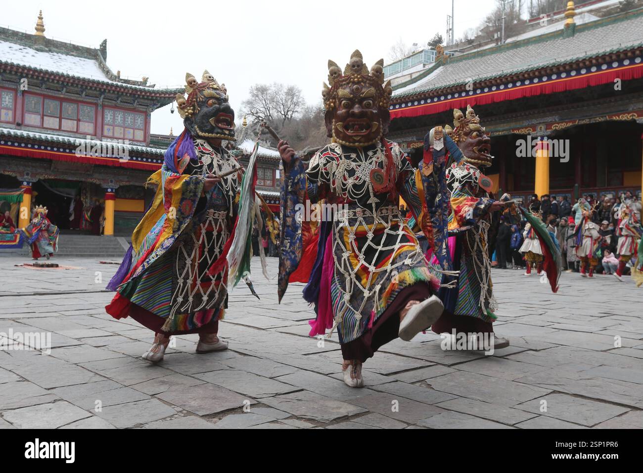 **CHINESE MAINLAND, HONG KONG, MACAU AND TAIWAN OUT** Monks perform ...