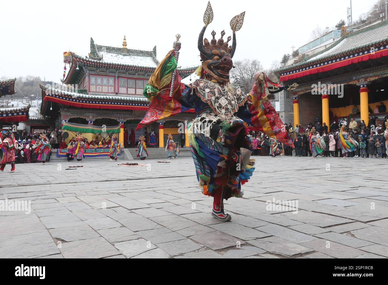 **CHINESE MAINLAND, HONG KONG, MACAU AND TAIWAN OUT** Monks perform ...
