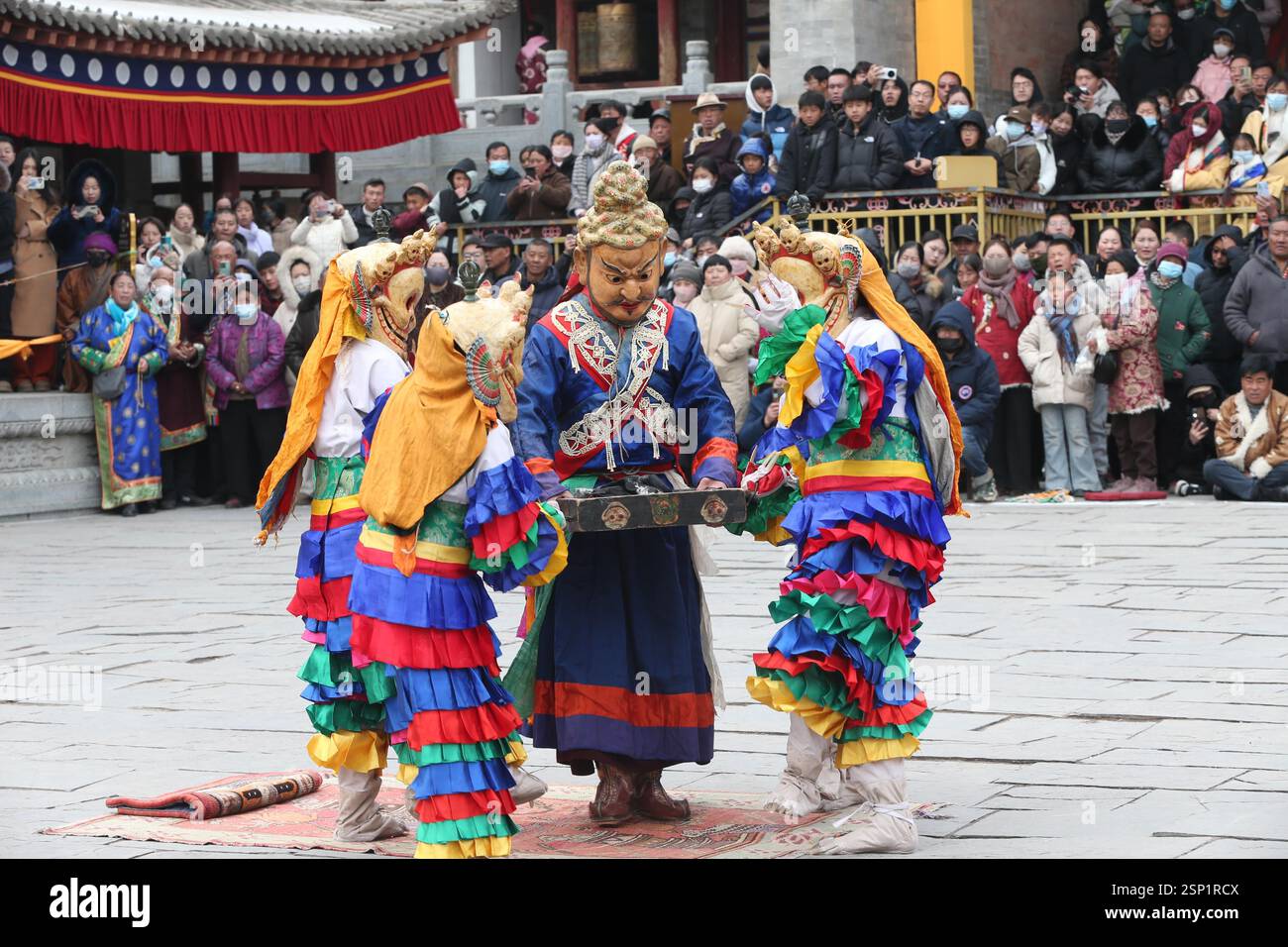 **CHINESE MAINLAND, HONG KONG, MACAU AND TAIWAN OUT** Monks perform ...