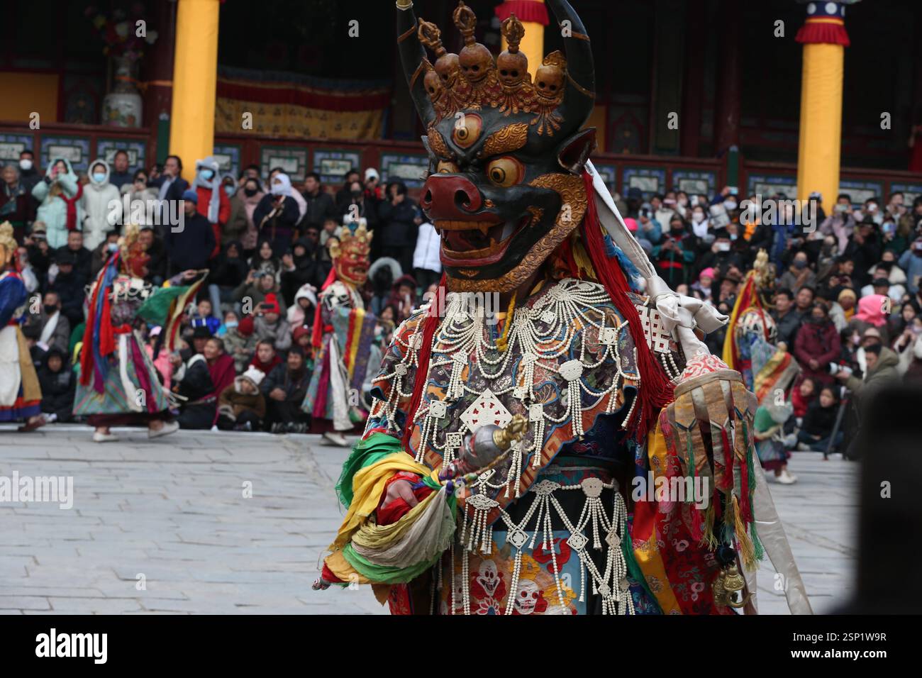 **CHINESE MAINLAND, HONG KONG, MACAU AND TAIWAN OUT** Monks perform ...