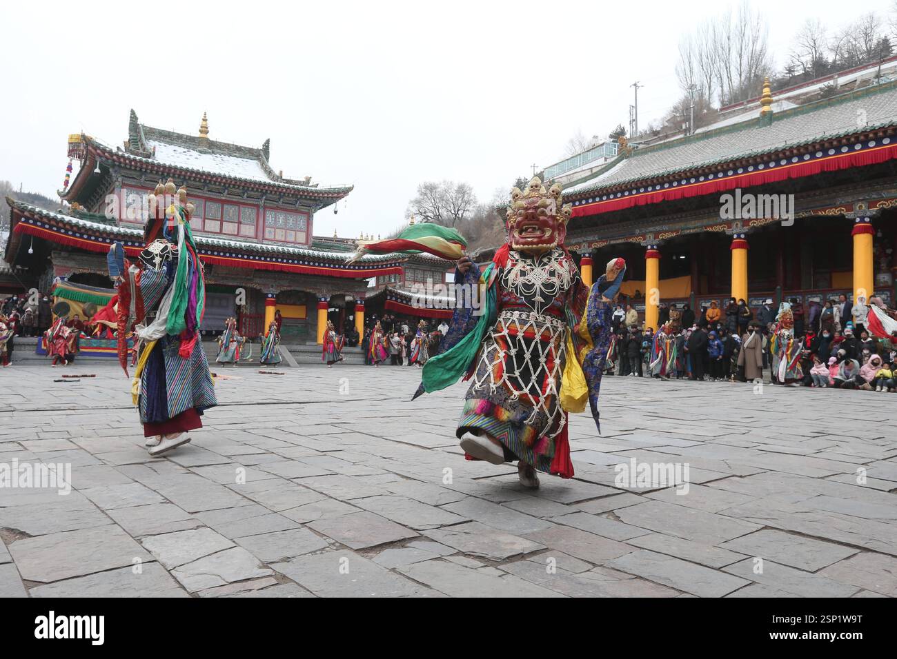 **CHINESE MAINLAND, HONG KONG, MACAU AND TAIWAN OUT** Monks perform ...