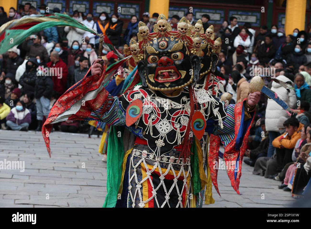 **CHINESE MAINLAND, HONG KONG, MACAU AND TAIWAN OUT** Monks perform ...