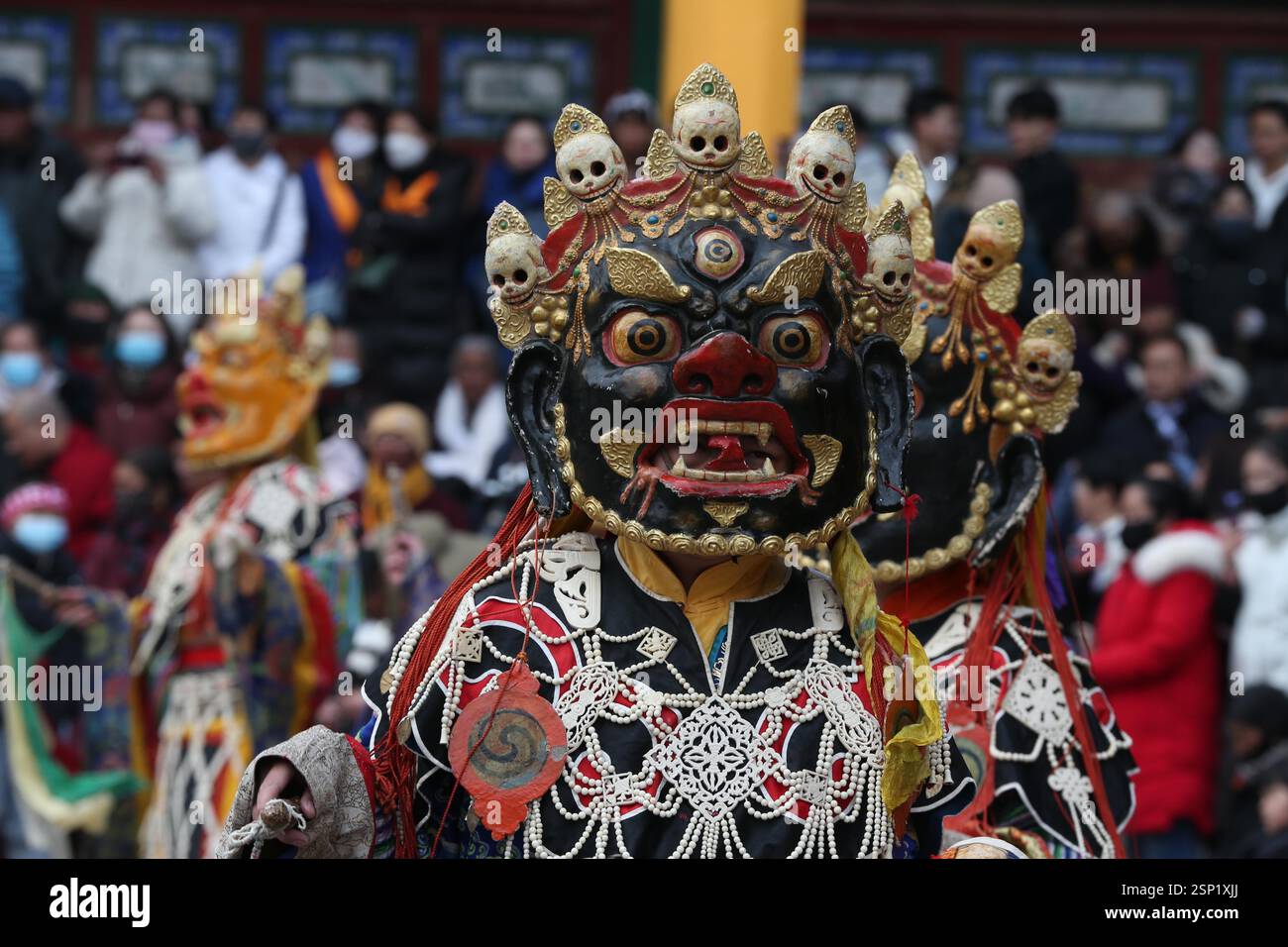 **CHINESE MAINLAND, HONG KONG, MACAU AND TAIWAN OUT** Monks perform ...