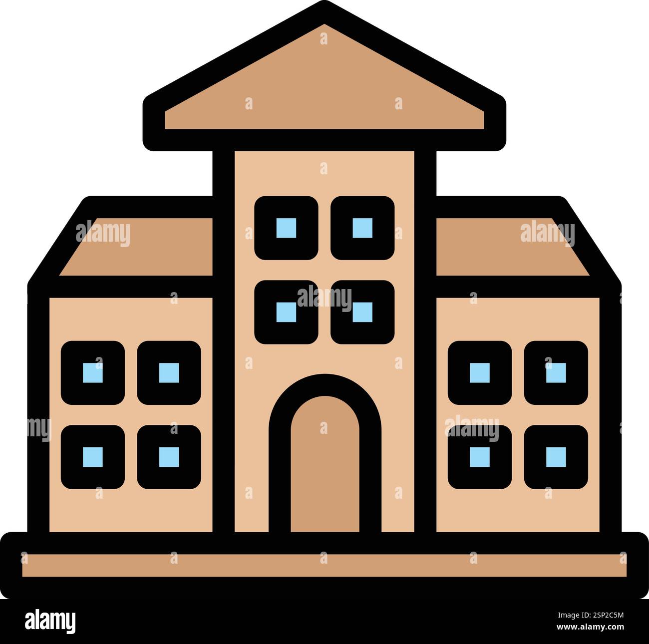 Minimal school illustration Stock Vector Images - Alamy