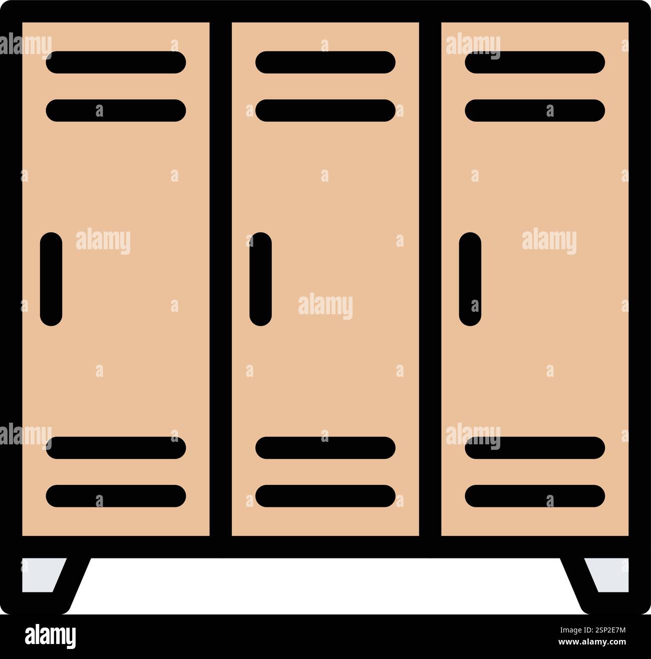 Lockers Vector Icon Design Illustration Stock Vector Image & Art - Alamy