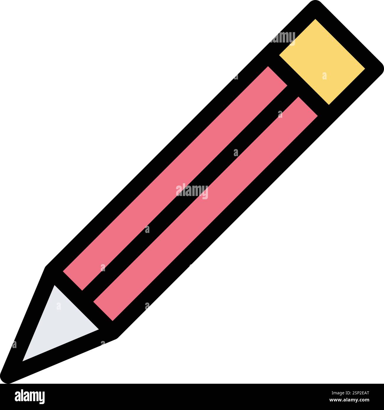 Pencil pixel icon Cut Out Stock Images & Pictures - Alamy