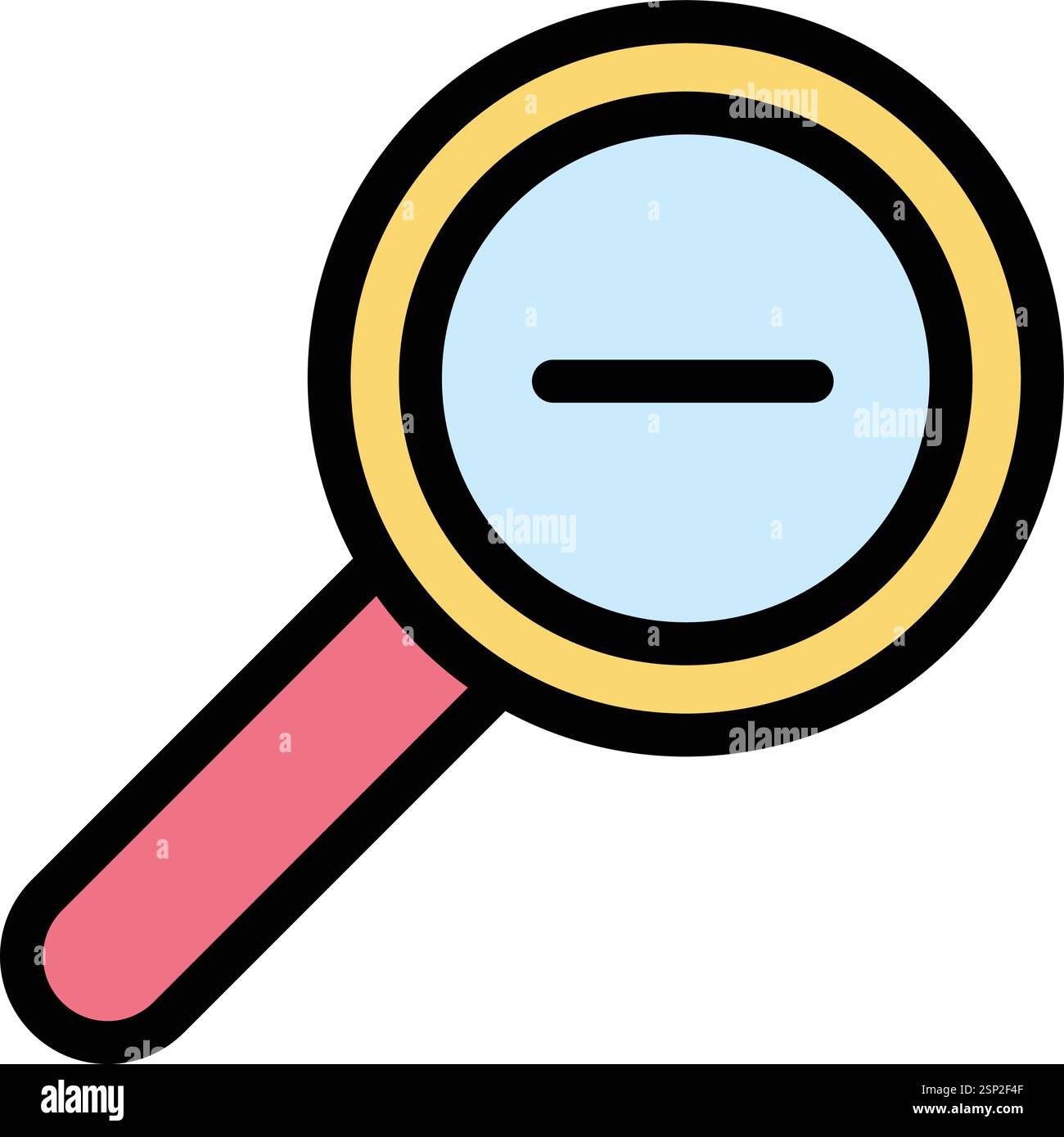 Zoom Out Vector Icon Design Illustration Stock Vector Image & Art - Alamy