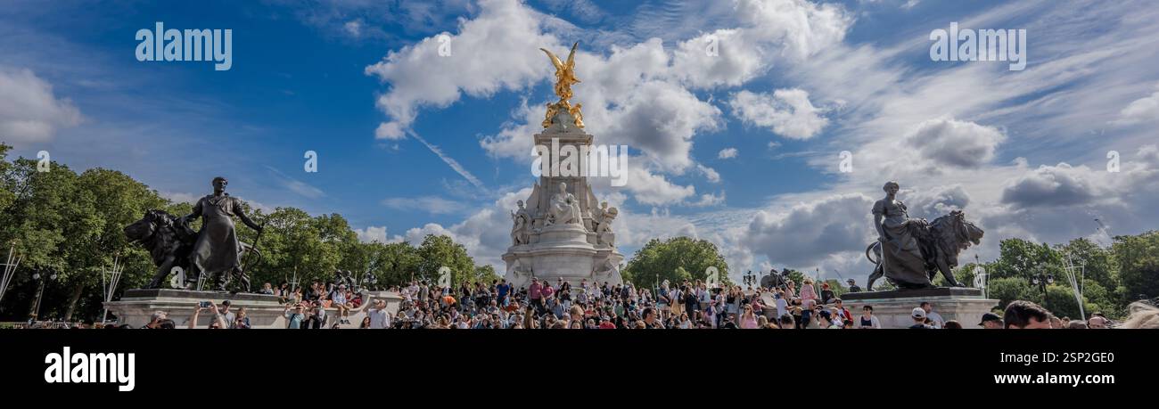 London, England - 10 July 2023, A Majestic View of the Victoria ...