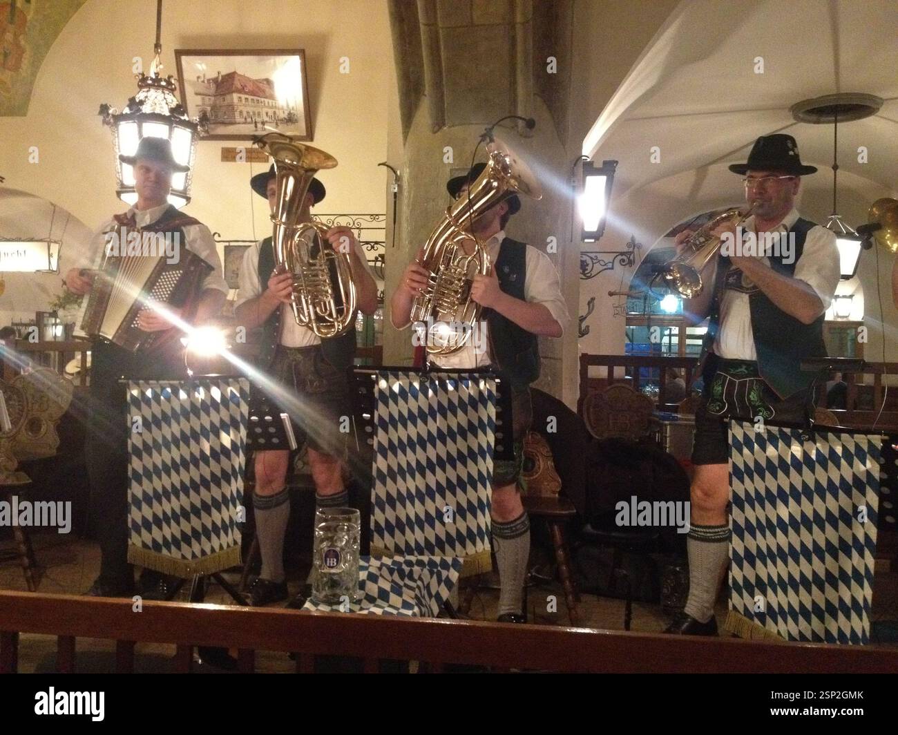 Oktoberfest famous beer hall. Potential brand logo. Germany, Munich ...