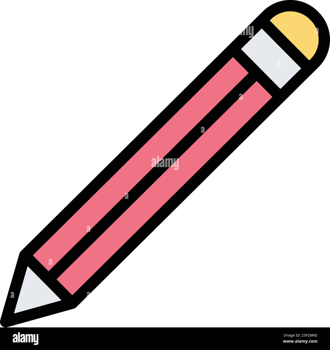 Pencil pixel icon Cut Out Stock Images & Pictures - Alamy