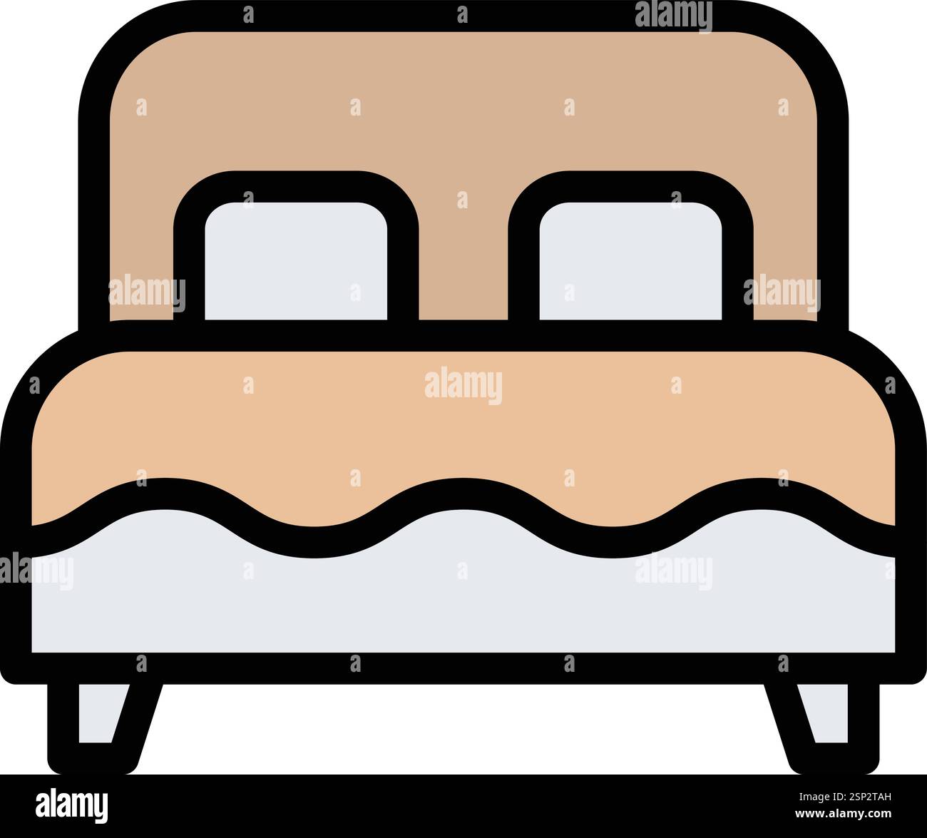 Modern double bed colorful Cut Out Stock Images & Pictures - Alamy