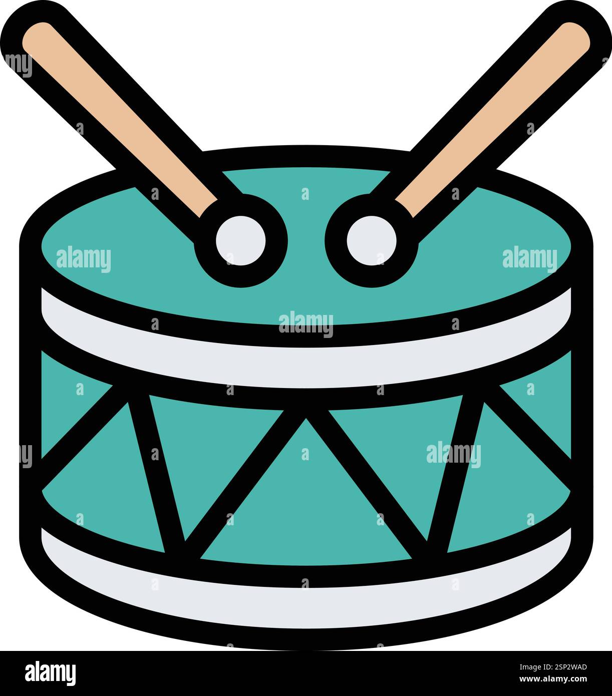Drum logo design Cut Out Stock Images & Pictures - Alamy