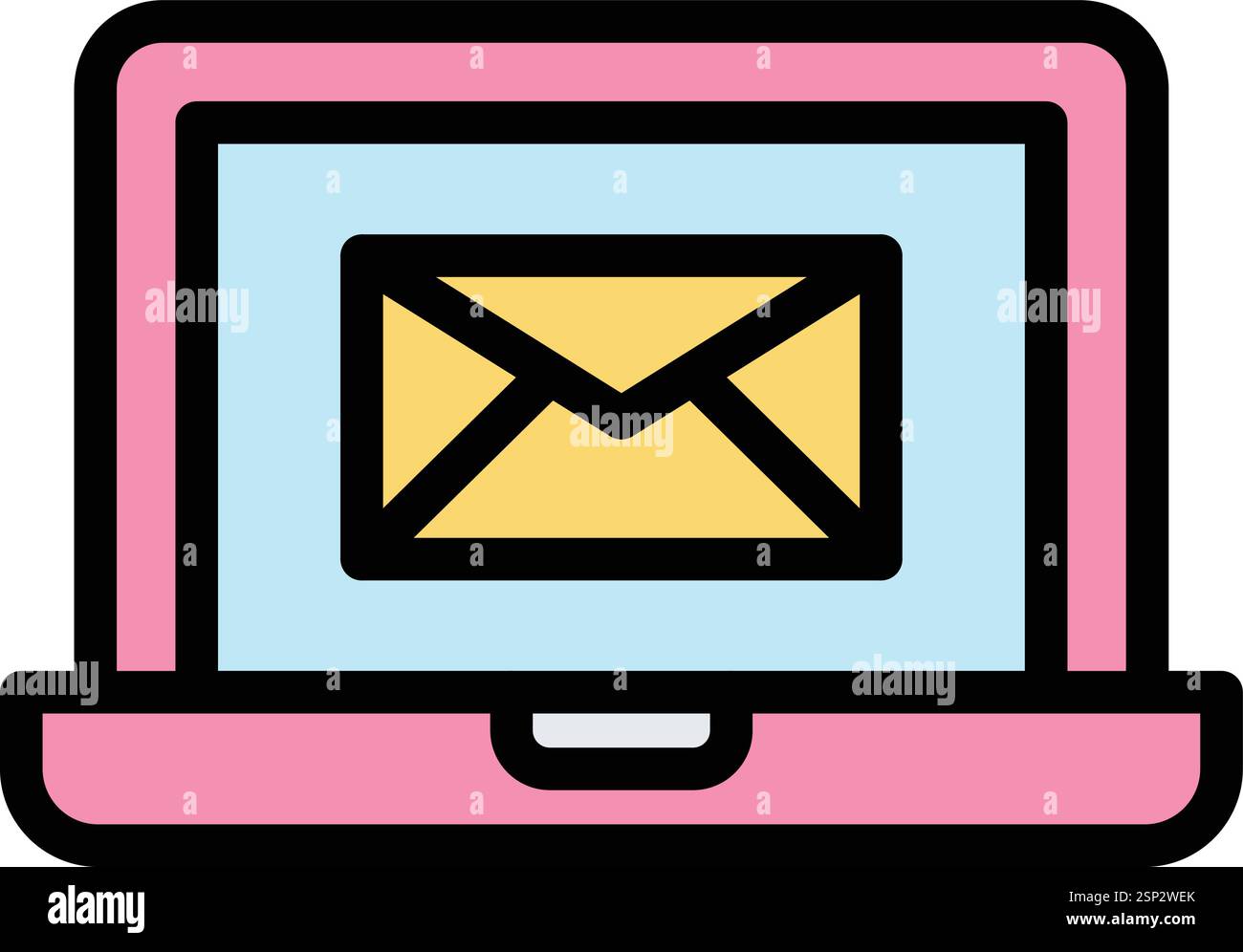 Email Marketing Vector Icon Design Illustration Stock Vector Image ...
