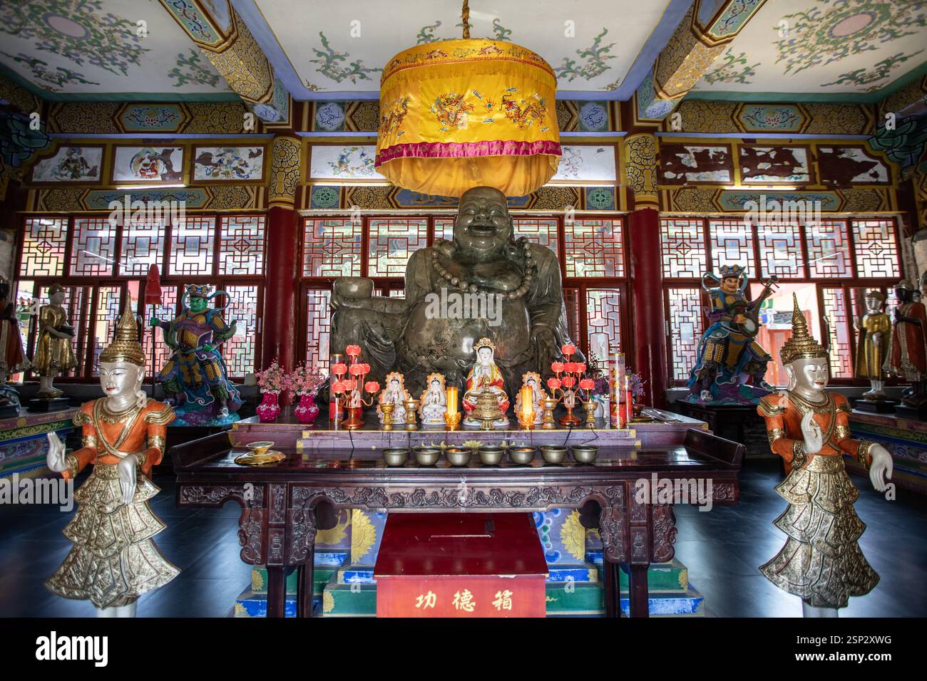 Traditional Chinese Temple (name unknown) in the Chinatown district of ...