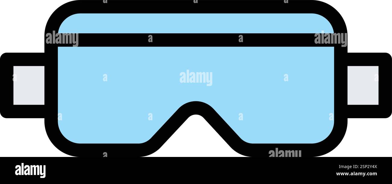 Safety goggles vector icon Stock Vector Images - Alamy
