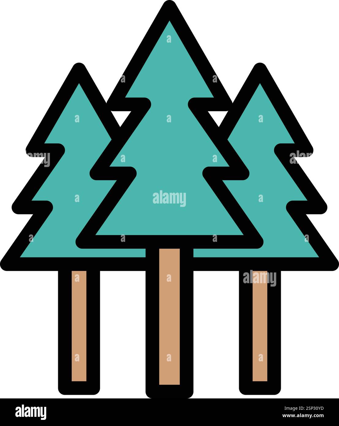 Forest icon vector vectors Stock Vector Images - Alamy
