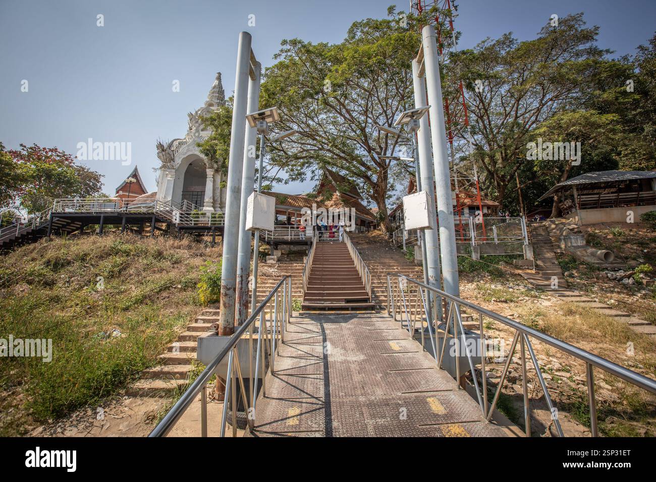 Golden Triangle, Thailand. 07th Feb, 2025. View of the port in Thailand ...