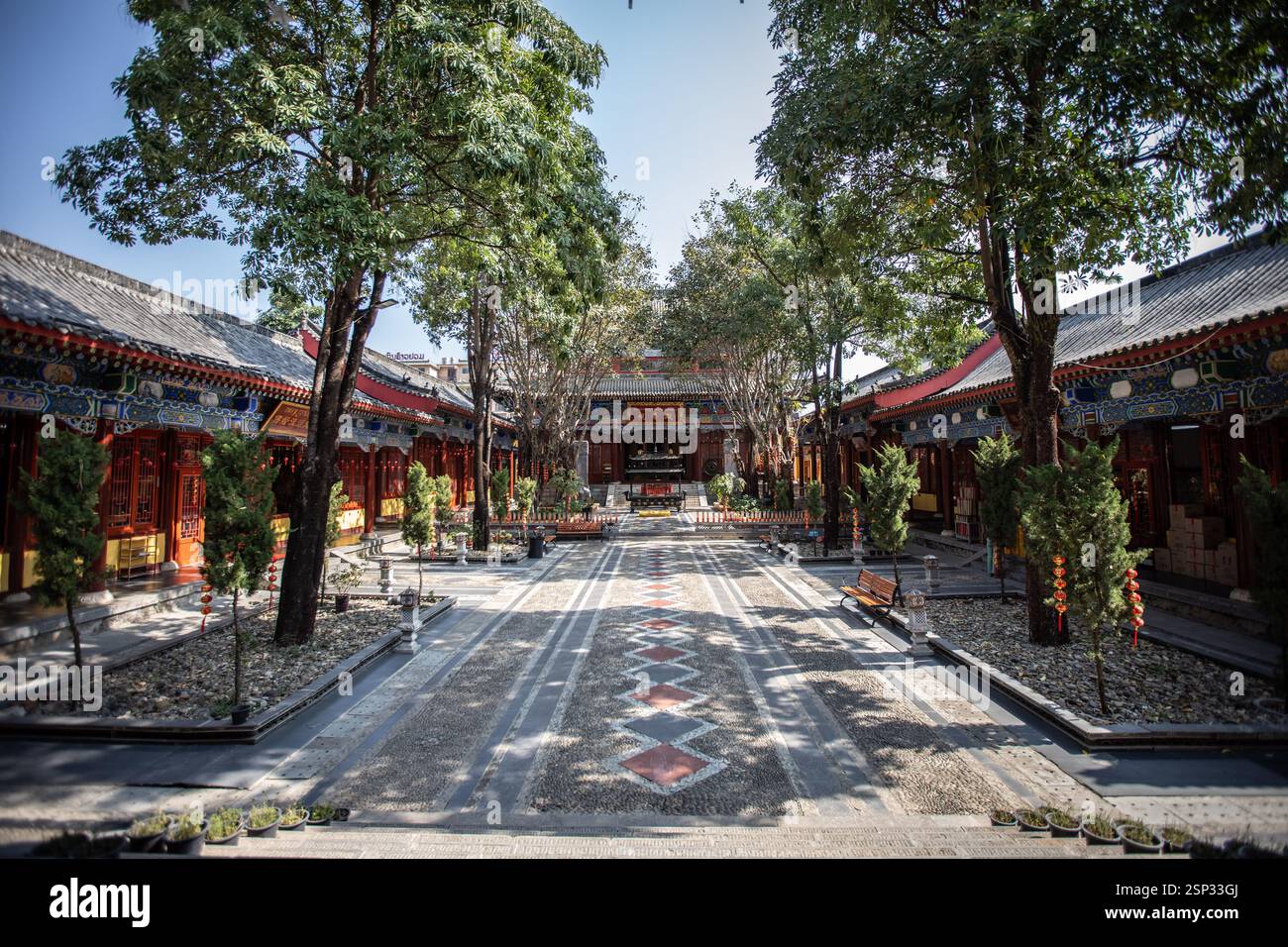 Traditional Chinese Temple (name unknown) in the Chinatown district of ...