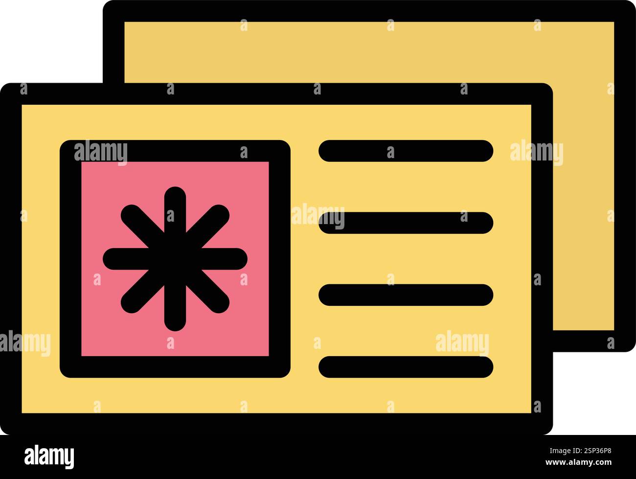 Vector postcard design Cut Out Stock Images & Pictures - Alamy