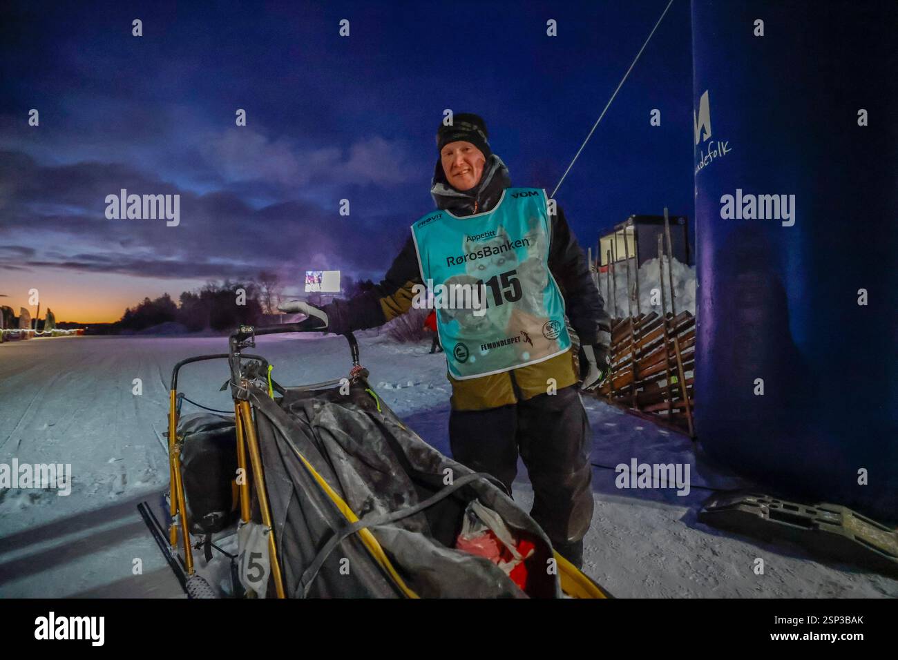 Roros 20250214. Haavard Okstad with his Siberian team became the world ...