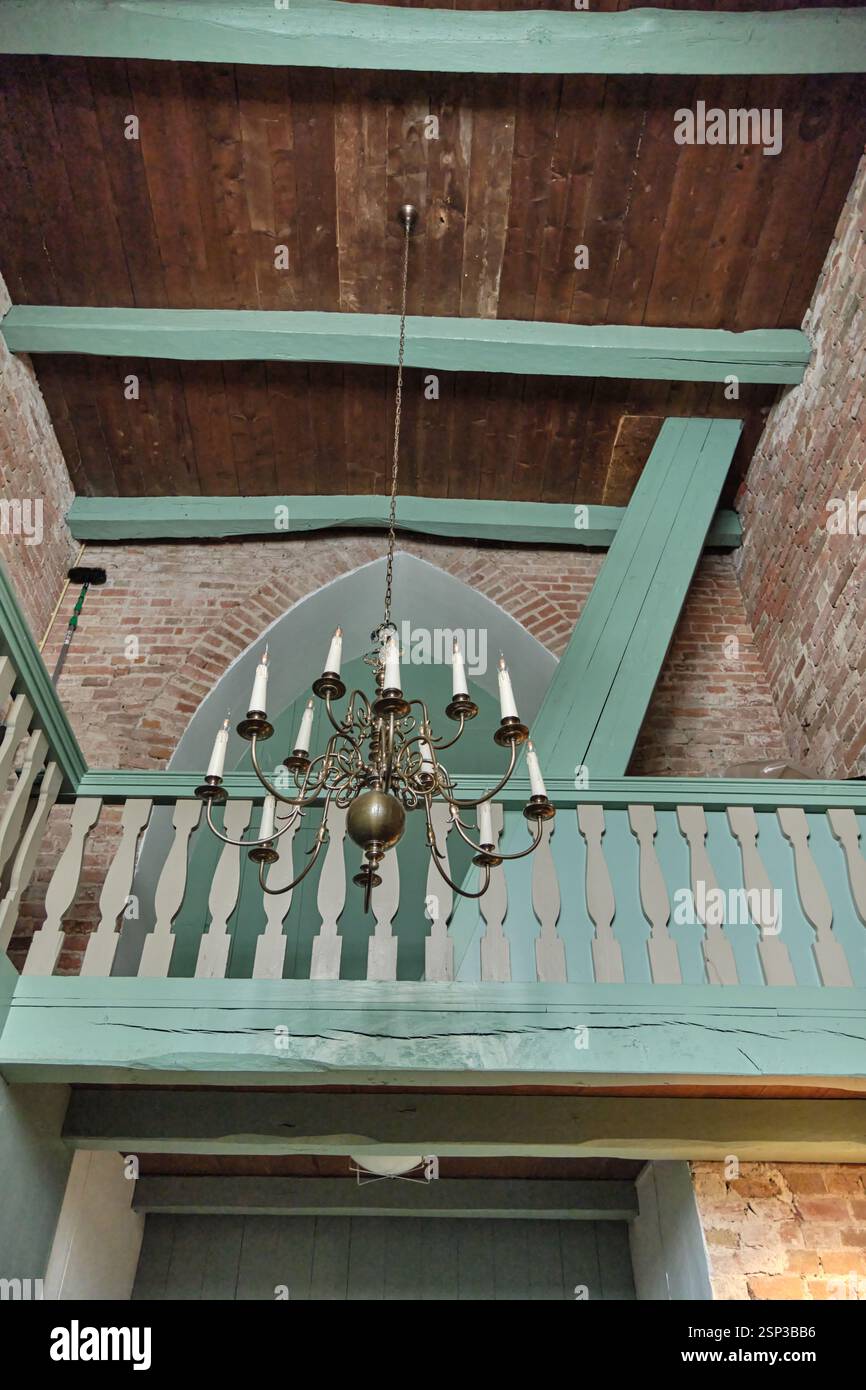 February 12, 2025 - Rolde, Netherlands: The interior of Jacobus Church ...
