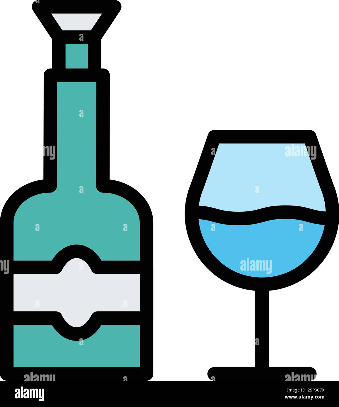 Wine bottle glass pixel Cut Out Stock Images & Pictures - Alamy