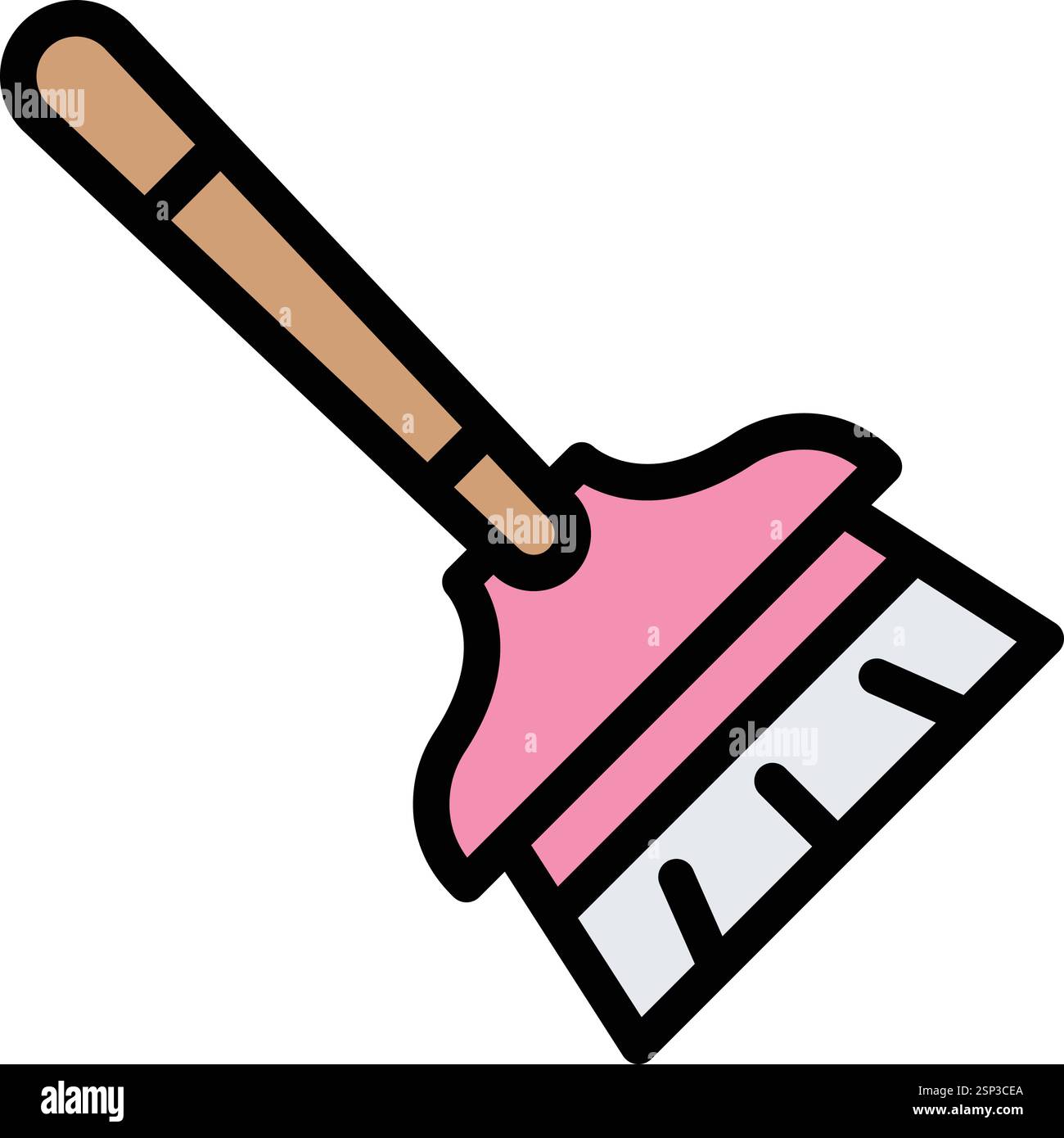 Modern broom Stock Vector Images - Alamy
