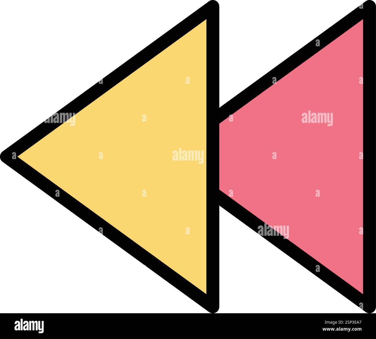 Backward Vector Icon Design Illustration Stock Vector Image & Art - Alamy