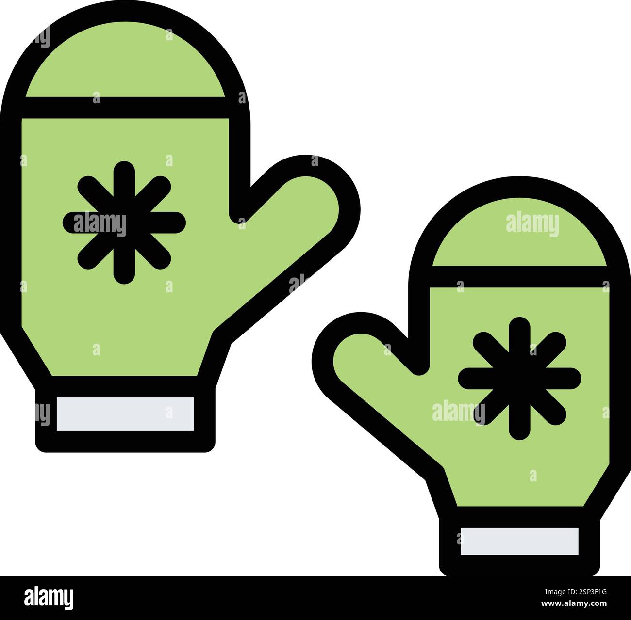 Mittens Vector Icon Design Illustration Stock Vector Image & Art - Alamy