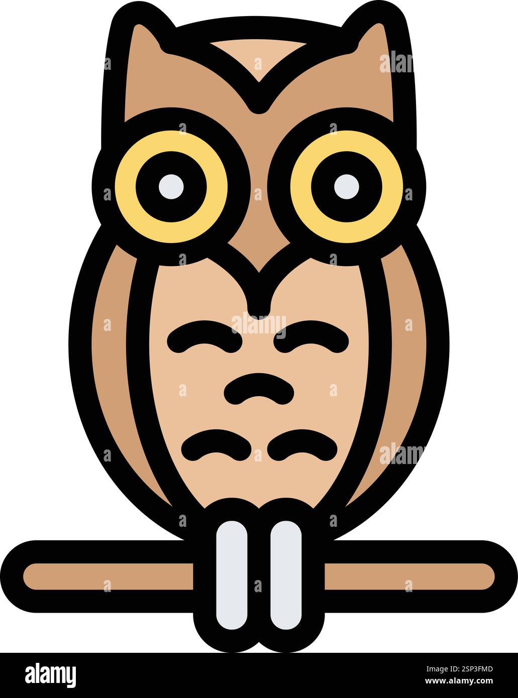Owl Vector Icon Design Illustration Stock Vector Image & Art - Alamy