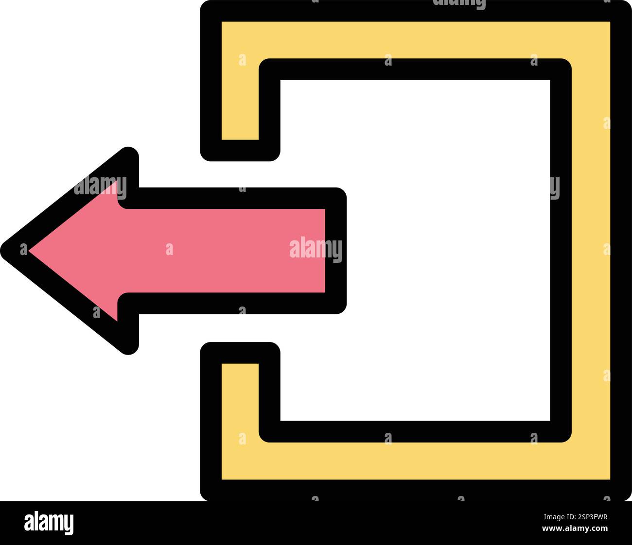 Log out Vector Icon Design Illustration Stock Vector Image & Art - Alamy