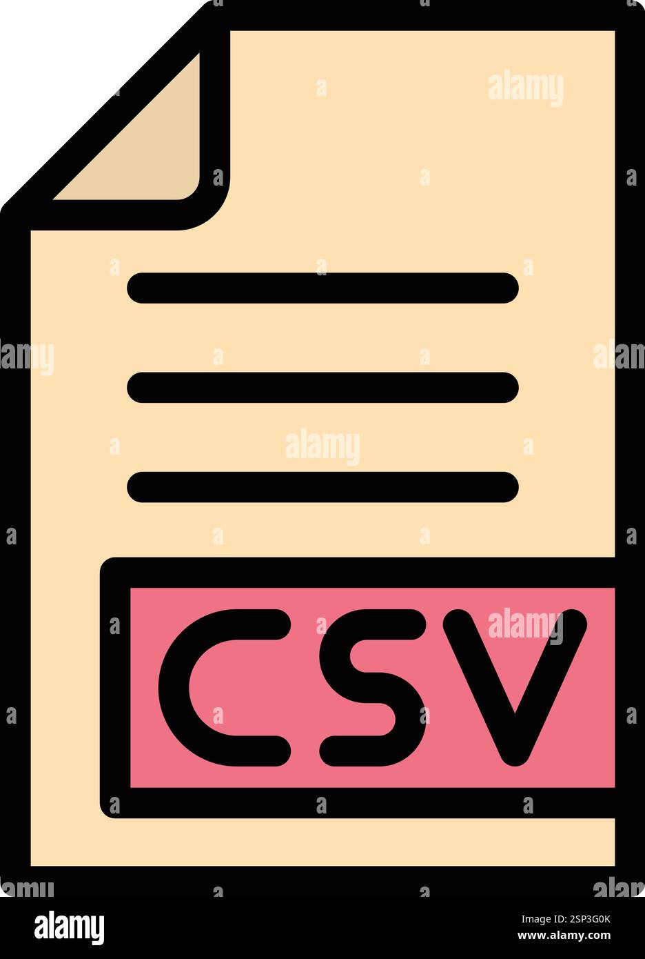Csv file vector vectors hi-res stock photography and images - Alamy