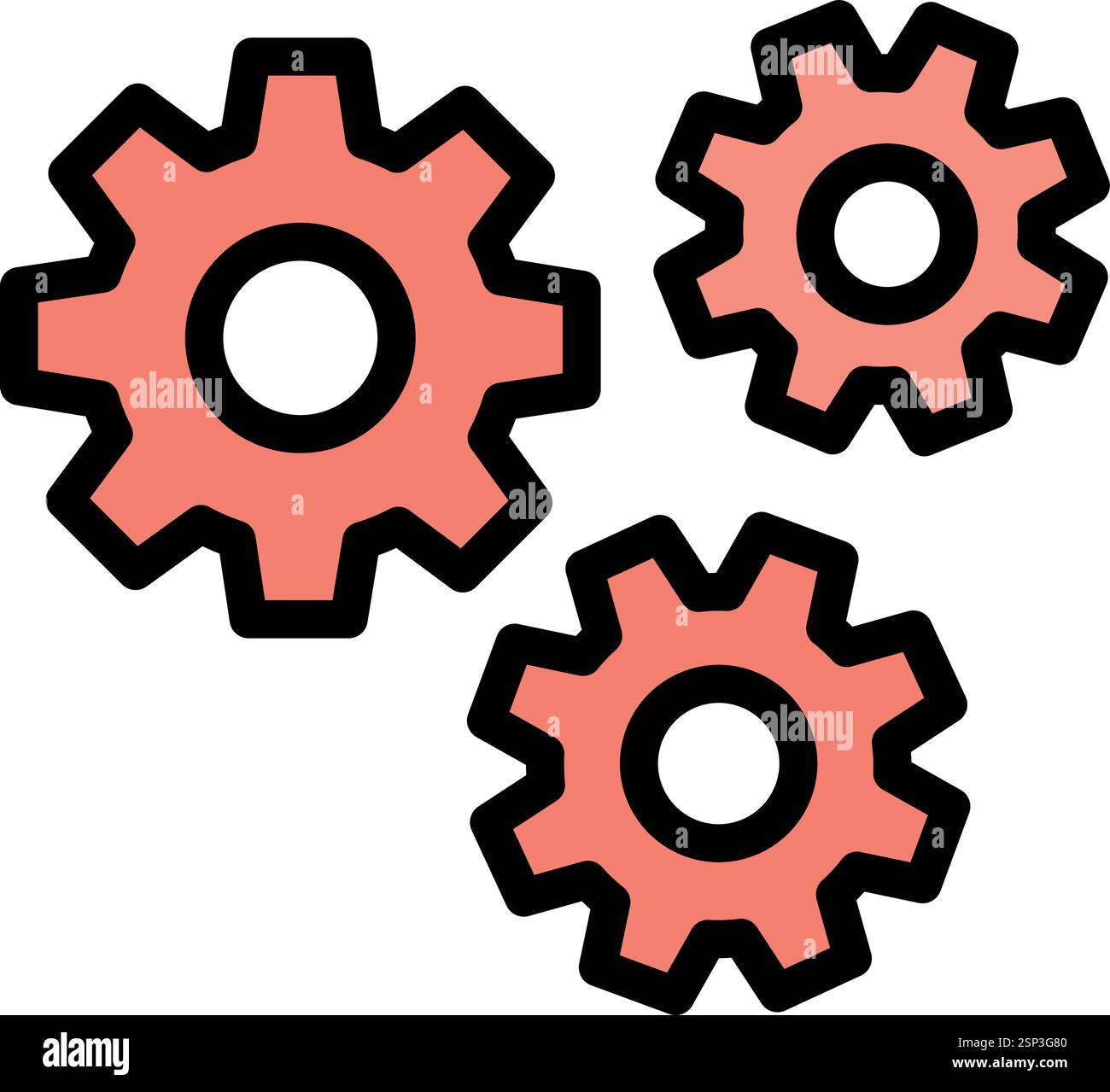 Setting Vector Icon Design Illustration Stock Vector Image & Art - Alamy