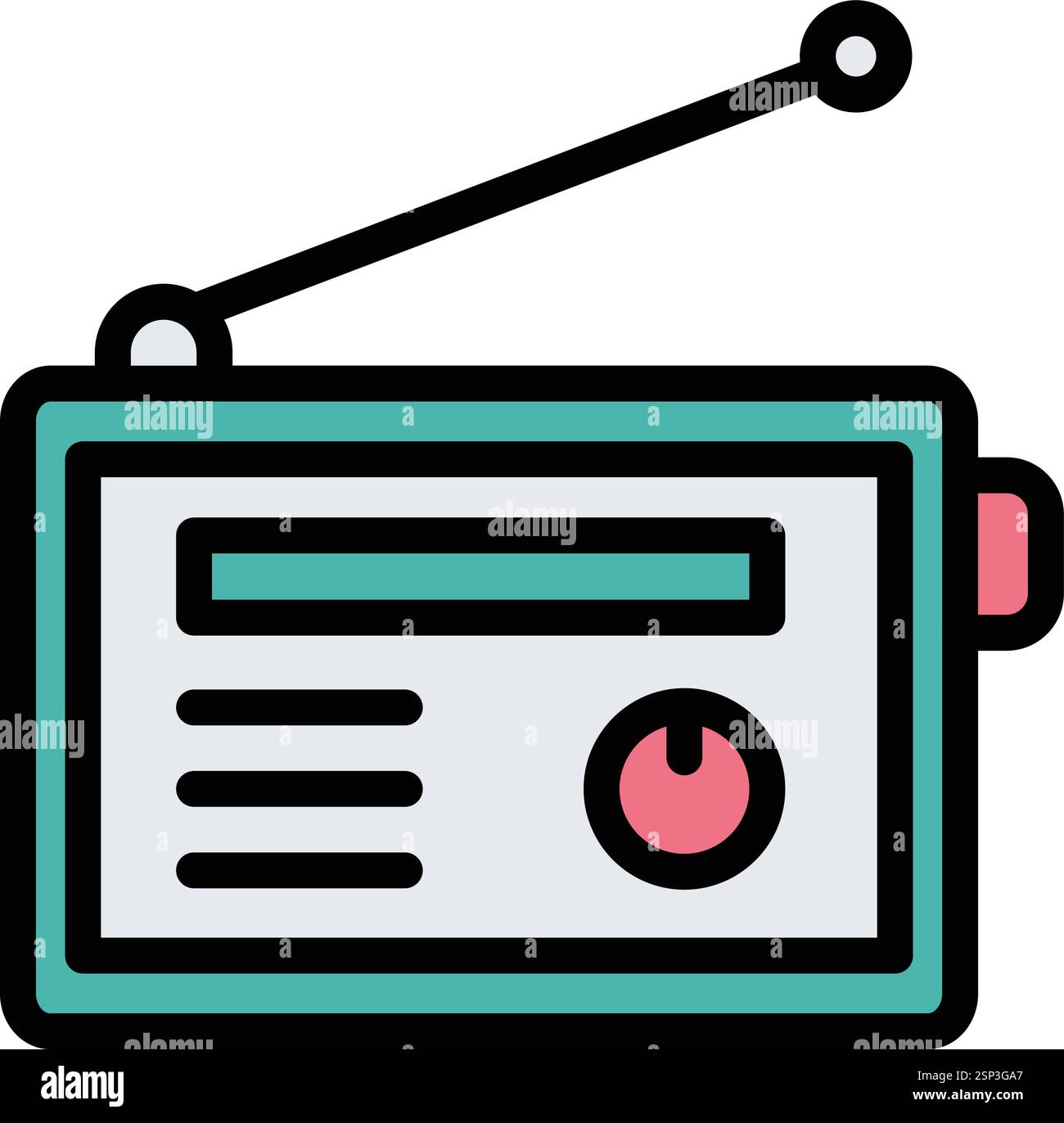 Radio vector icon design hi-res stock photography and images - Alamy