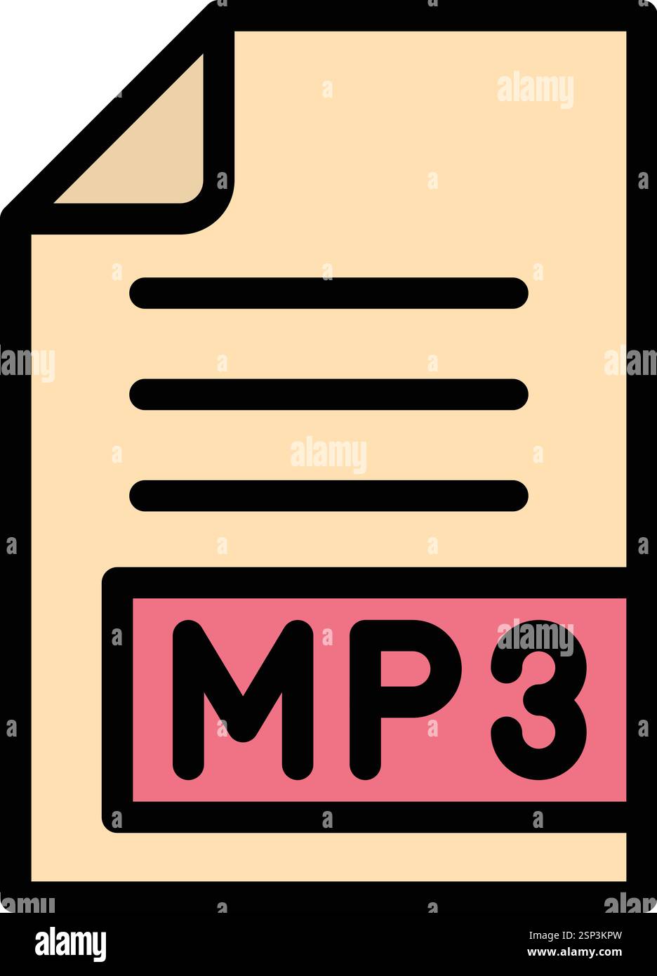 MP3 Vector Icon Design Illustration Stock Vector Image & Art - Alamy