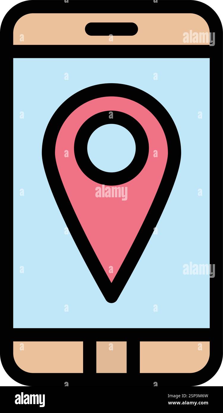 Mobile ui gps Stock Vector Images - Alamy