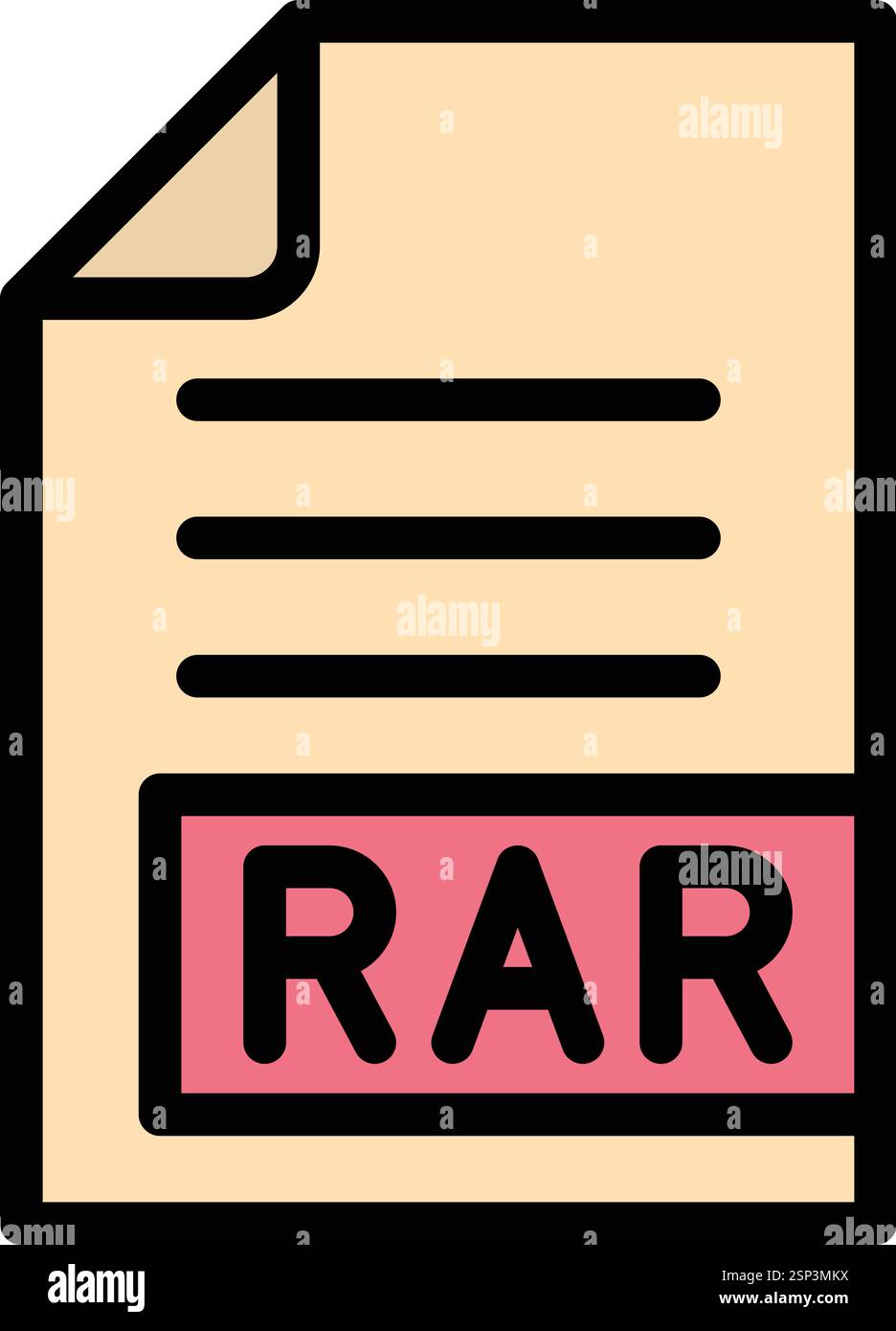RAR Vector Icon Design Illustration Stock Vector Image & Art - Alamy