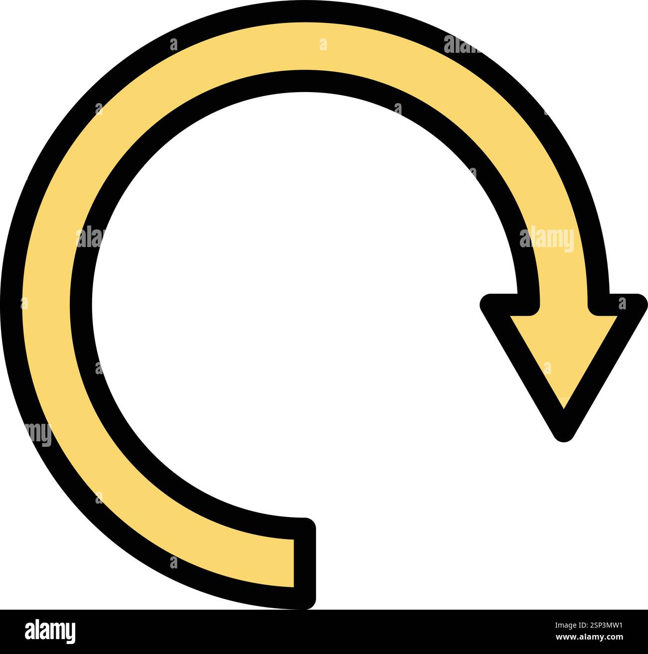 Circular arrow Vector Icon Design Illustration Stock Vector Image & Art ...