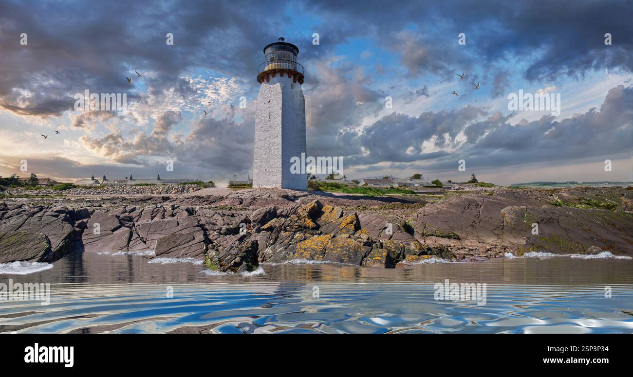 Photo of Southerness lighthouse on the Solway Firth in South West ...