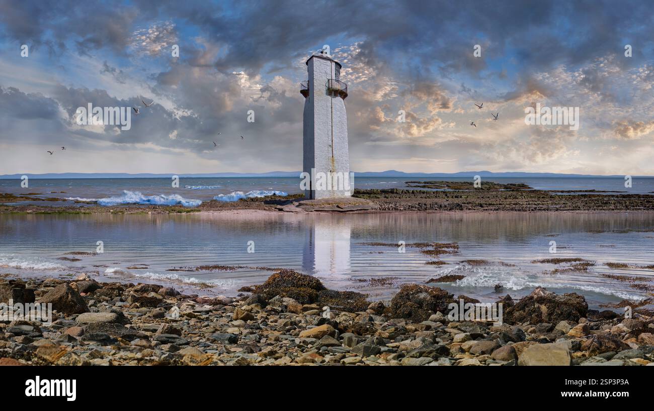 Photo of Southerness lighthouse on the Solway Firth in South West ...