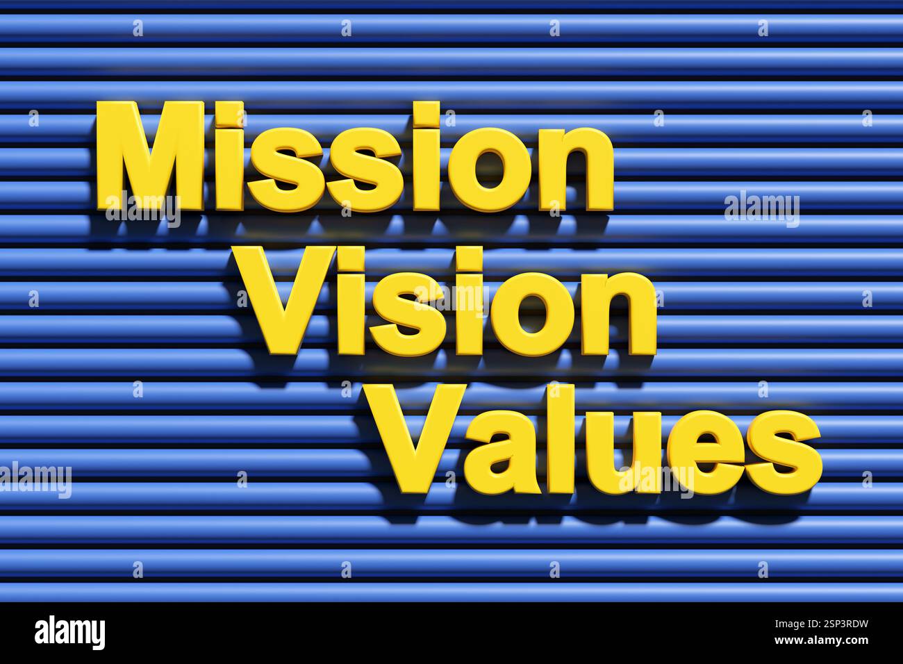The words mission vision values on blue horizontal background ...