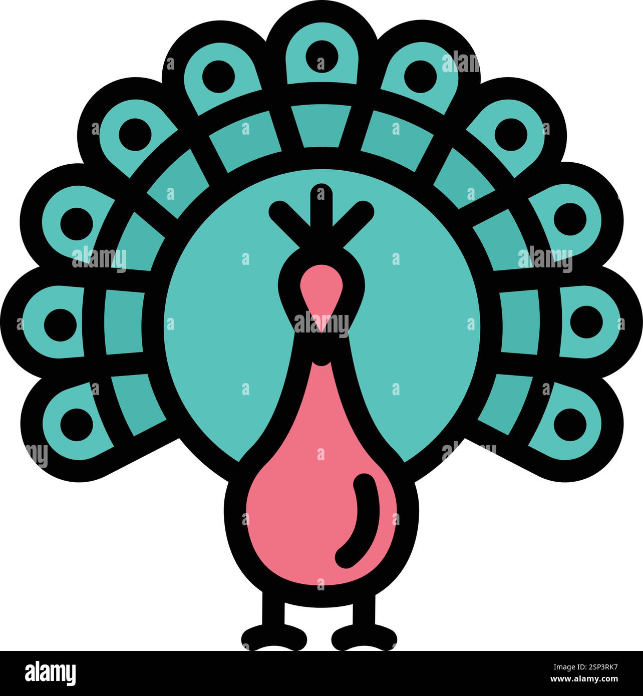 Peacock Vector Icon Design Illustration Stock Vector Image & Art - Alamy