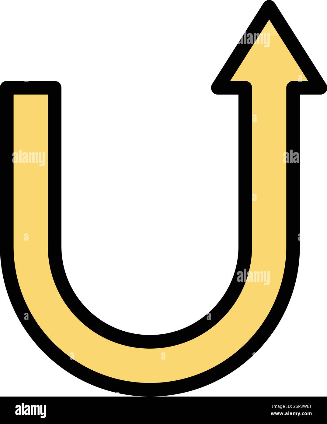 U turn Vector Icon Design Illustration Stock Vector Image & Art - Alamy