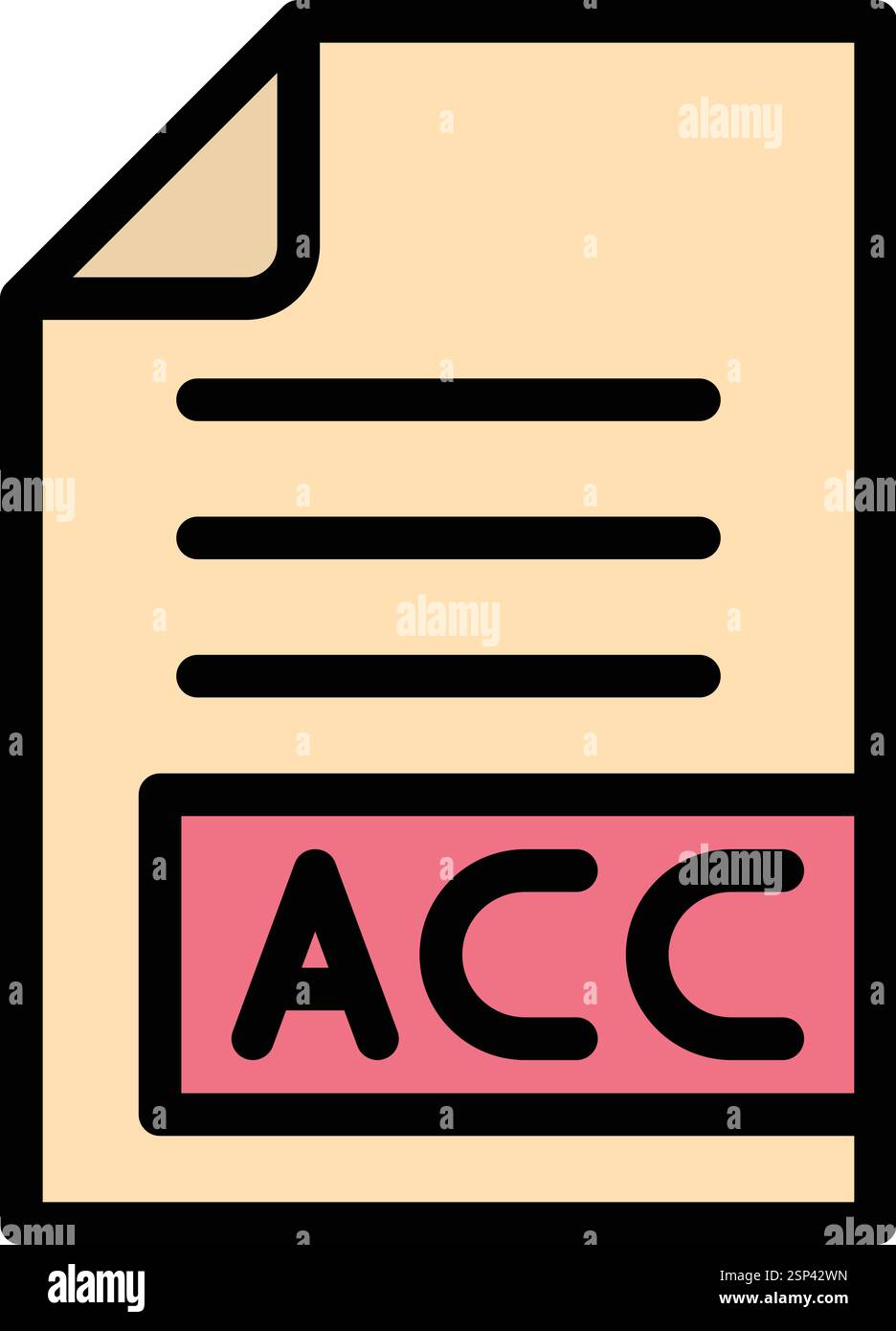 AAC Vector Icon Design Illustration Stock Vector Image & Art - Alamy