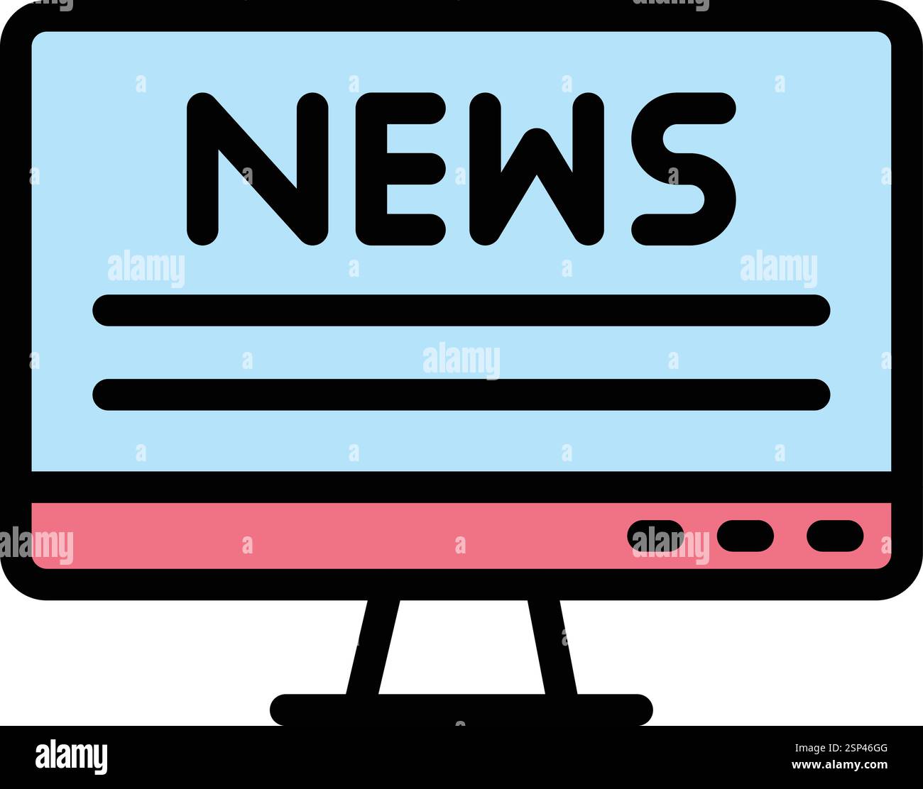 News Vector Icon Design Illustration Stock Vector Image & Art - Alamy