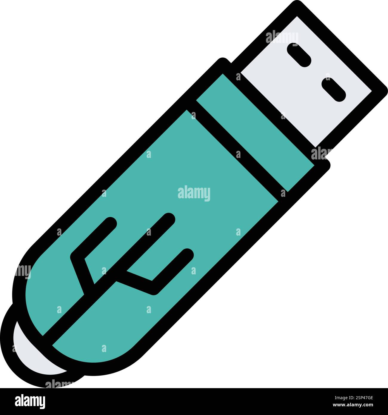 Pen drive Vector Icon Design Illustration Stock Vector Image & Art - Alamy