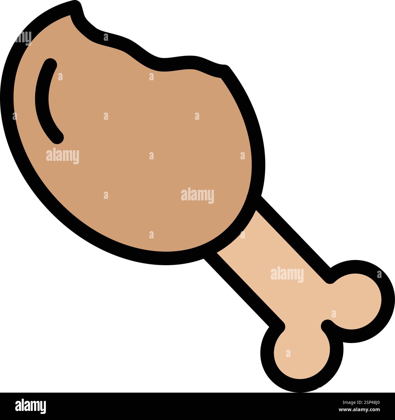 Leg piece vector icon Cut Out Stock Images & Pictures - Alamy