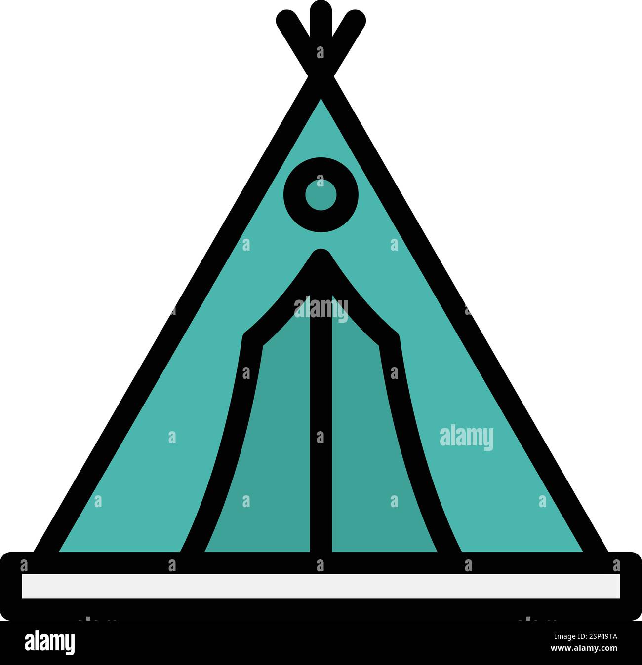 Modern camping tent in Stock Vector Images - Alamy