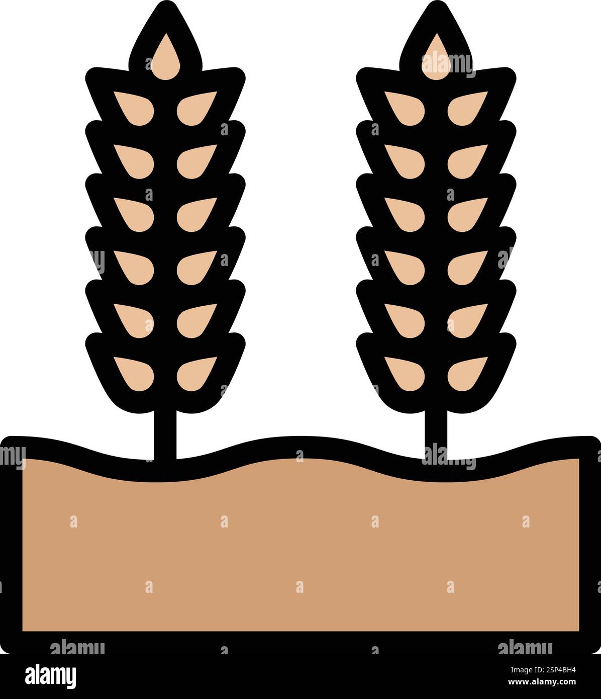 Wheat grain Vector Icon Design Illustration Stock Vector Image & Art - Alamy